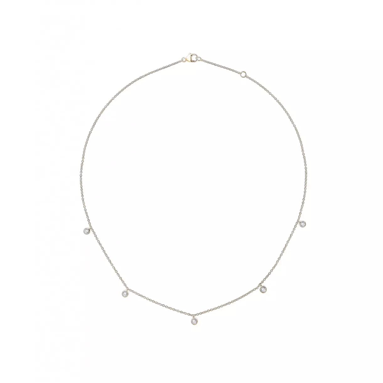Floating Bezel Set Lab Grown Diamond Necklace | Deltora Diamonds AU