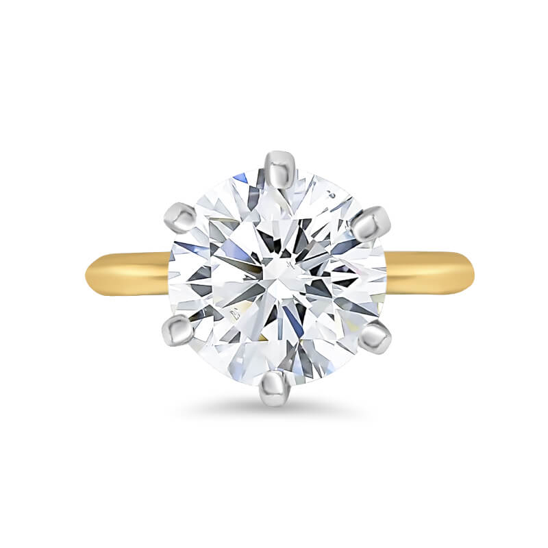 Round Cut Six Claw Engagement Ring | Lab Grown | Deltora Diamonds AU